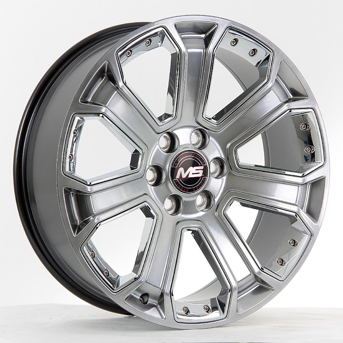 Paquete de 4 Rines 22X9.5 6-139.7 MOTOR SPORT Mod: L1120 ET31 CB78.1 HB ...