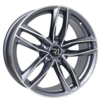 Paquete de 4 Rines 19X8 5-100/ R1 SPORT Mod: 5215 ET35 CB73.1 DARK GUN ...