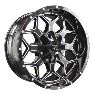 Paquete de 4 Rines 20X12 6-135/139.7 R1 SPORT MOD: 890 ET51 CB108 GLOSS ...