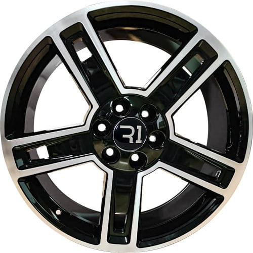Paquete de 4 Rines 24X10 6-139.7 R1 SPORT Mod: R1645 ET31 CB78.1 BLACK ...